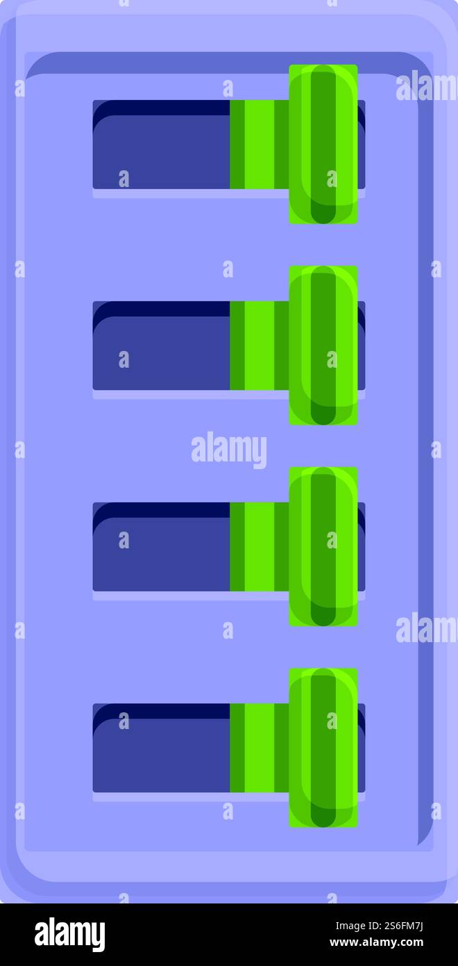 Breaker switch icon. Cartoon of breaker switch vector icon for web ...