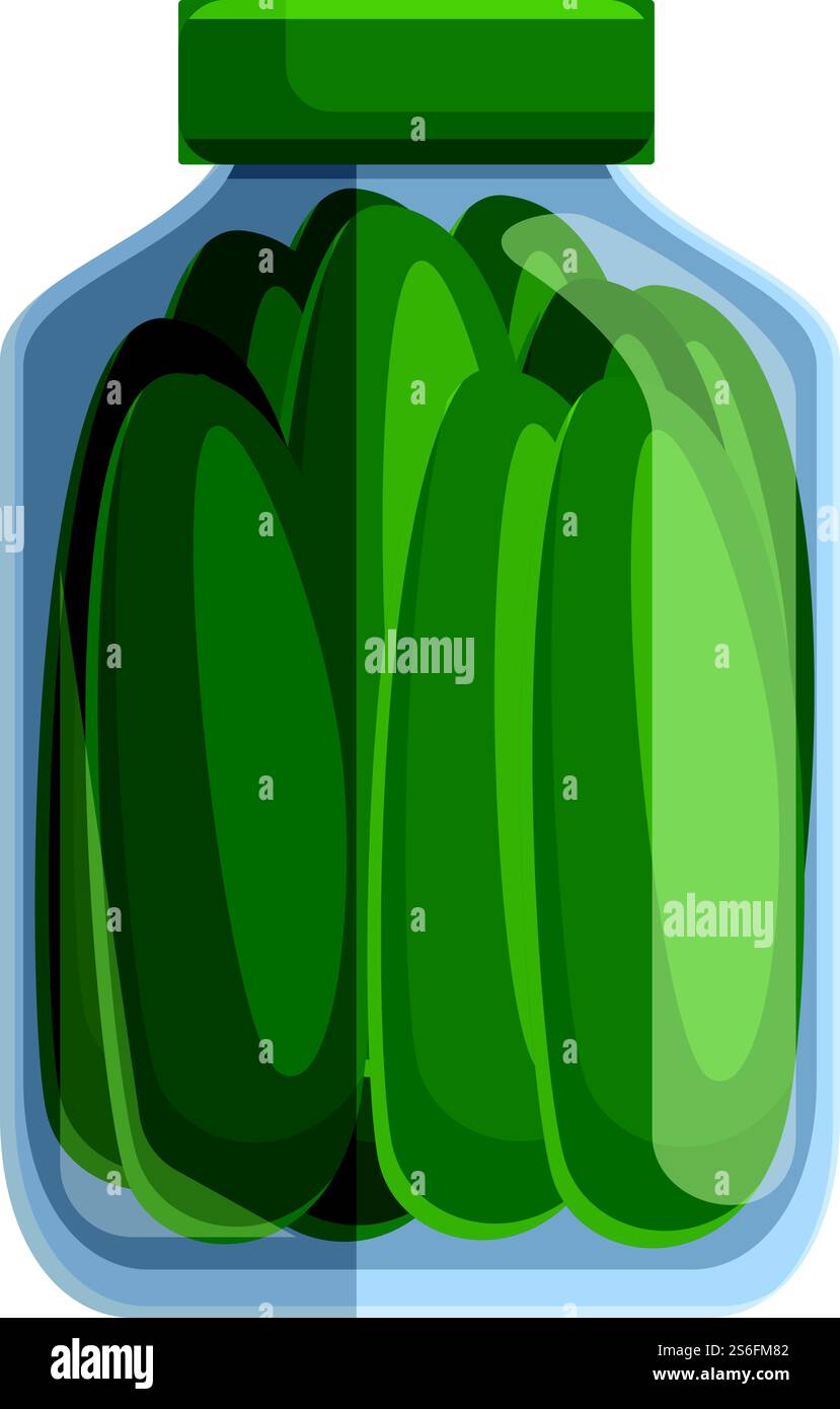 Pickled jar icon. Cartoon of pickled jar vector icon for web design ...