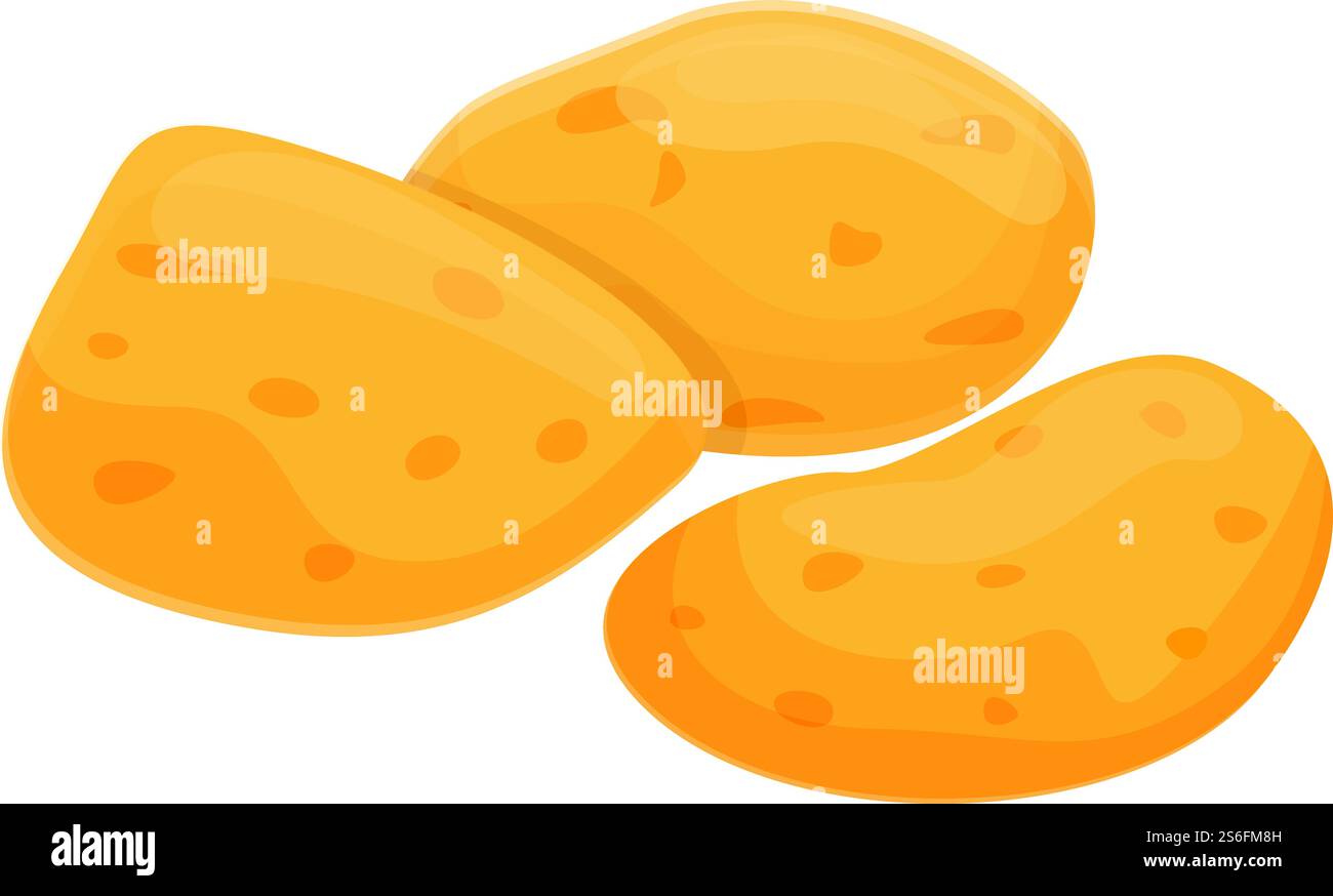 Boiled potatoes icon. Cartoon of boiled potatoes vector icon for web ...