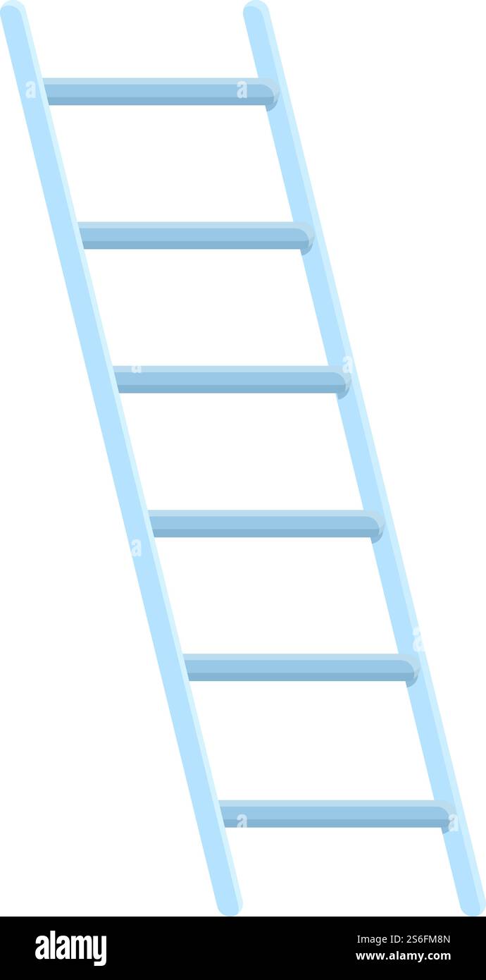 Metallic ladder icon. Cartoon of metallic ladder vector icon for web ...