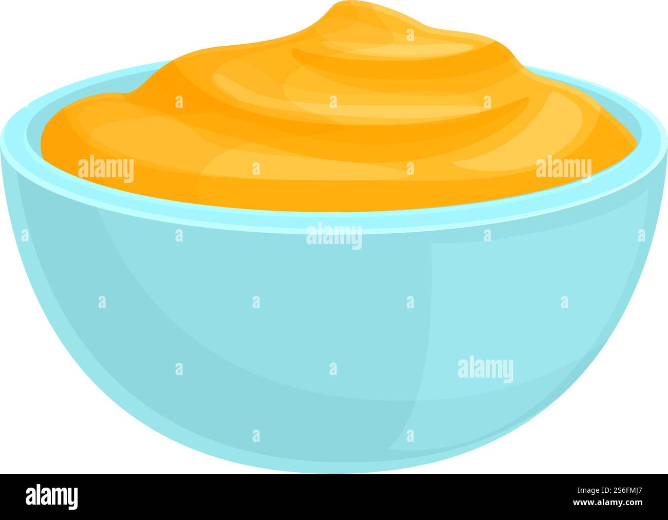 Dish mashed potatoes icon. Cartoon of dish mashed potatoes vector icon ...