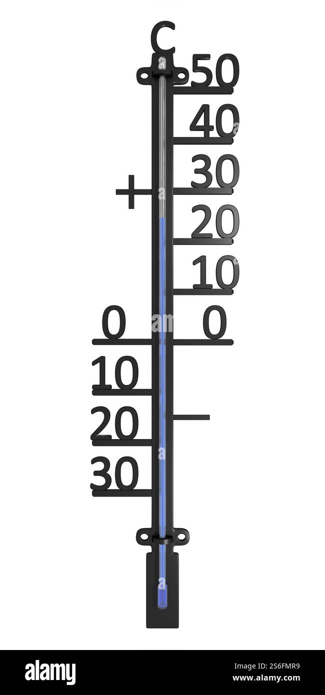 An image of an isolated simple thermometer Stock Photo - Alamy