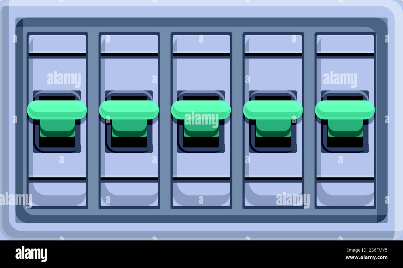 Light breaker switch icon. Cartoon of light breaker switch vector icon ...