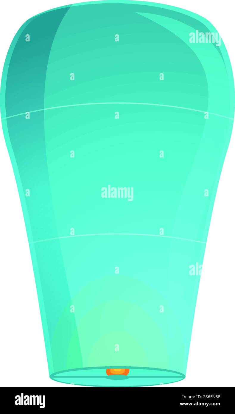 Ceremony floating lantern icon. Cartoon of ceremony floating lantern ...