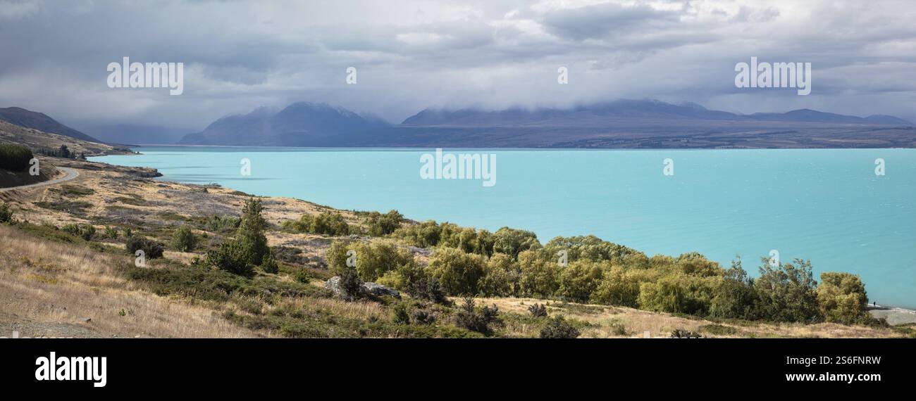 An image of a day at Lake Pukaki New Zealand Stock Photo - Alamy