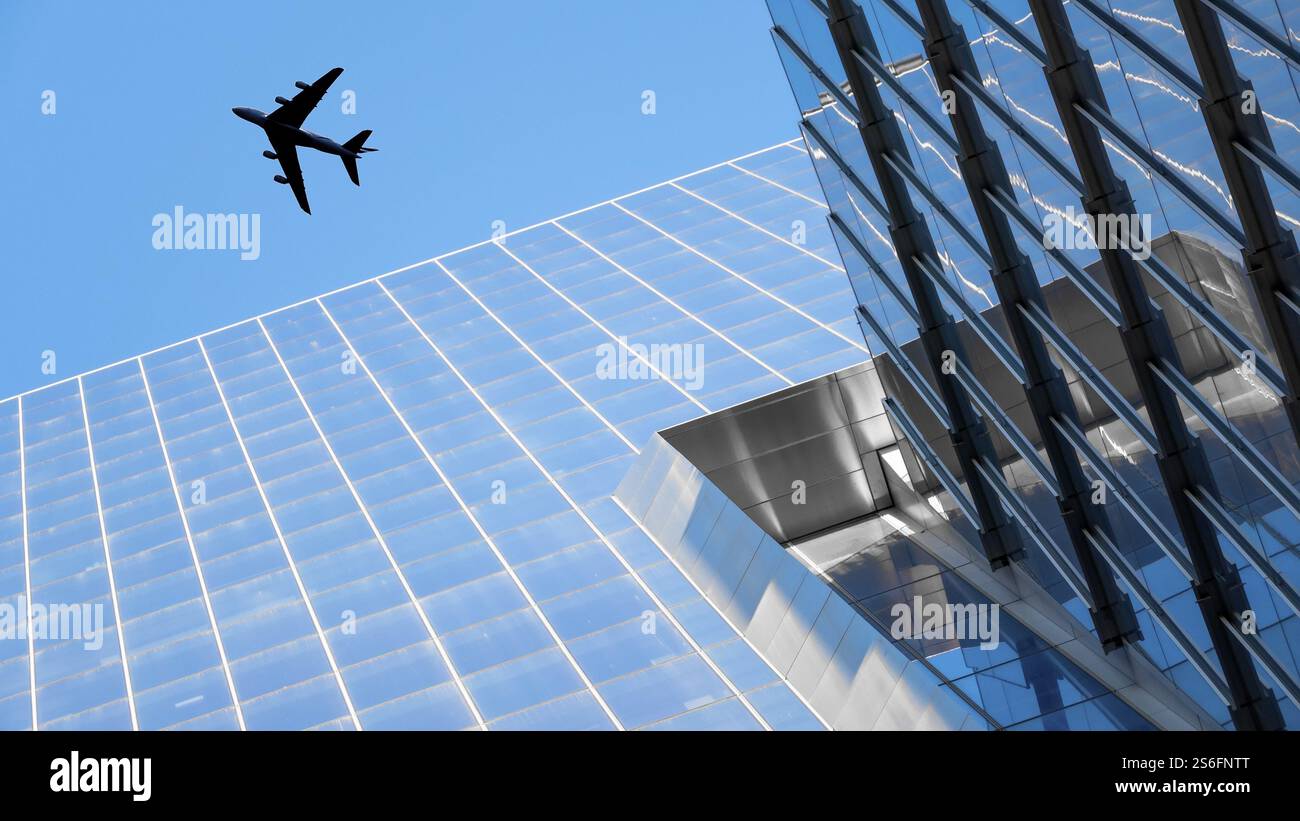 Flight over high rise buildings hi-res stock photography and images - Alamy