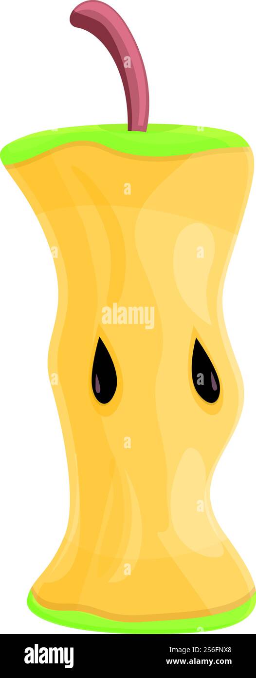 Apple core icon. Cartoon of apple core vector icon for web design ...