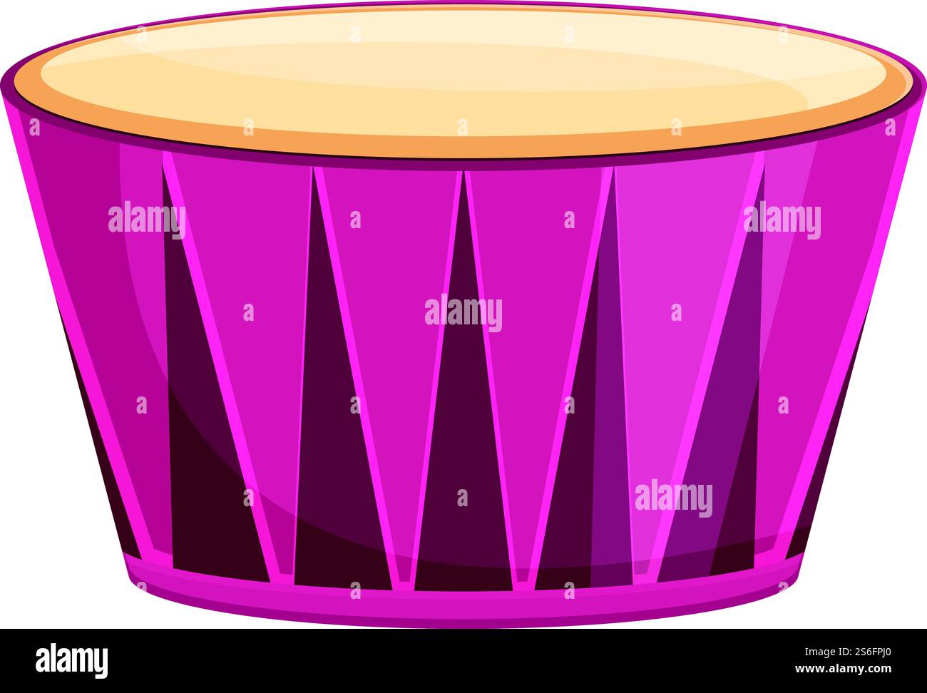 Drum instrument icon. Cartoon of drum instrument vector icon for web ...