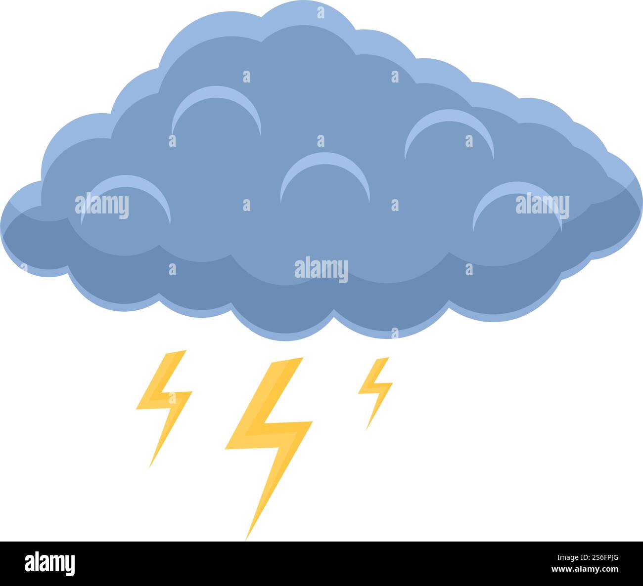 Cloud lightning icon. Cartoon of cloud lightning vector icon for web ...