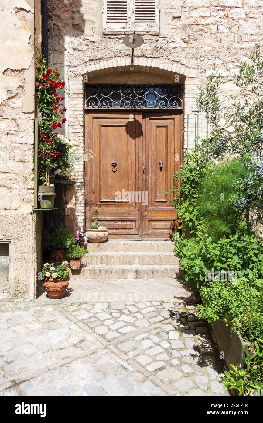 An image of a typical italian door Stock Photo - Alamy