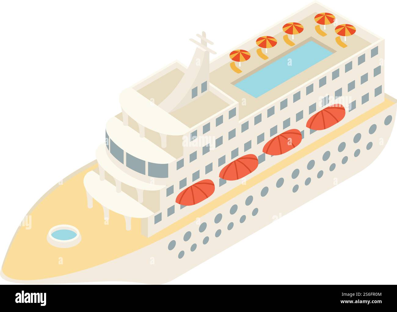 Travel ship icon. Isometric of travel ship vector icon for web design ...