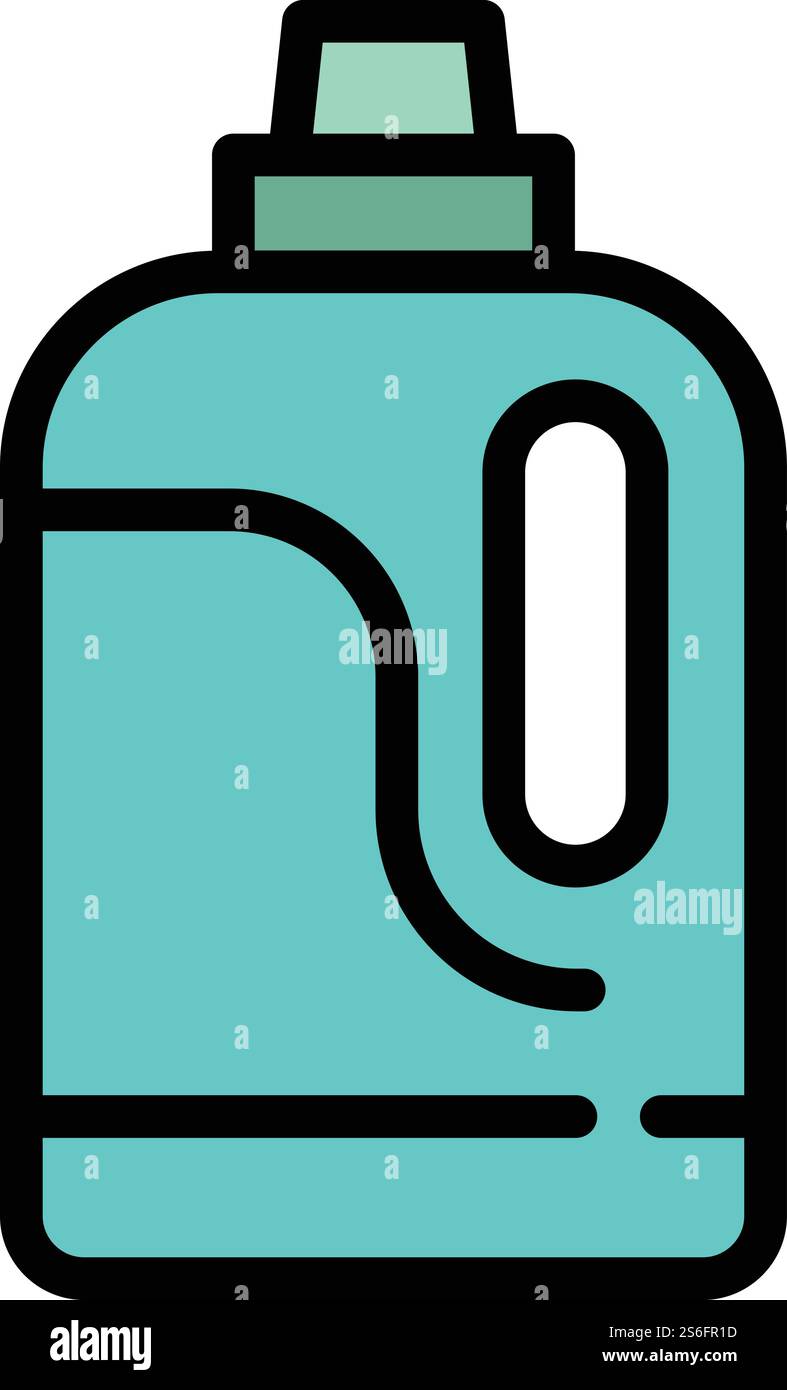 Cleaner bottle icon. Outline cleaner bottle vector icon for web design ...