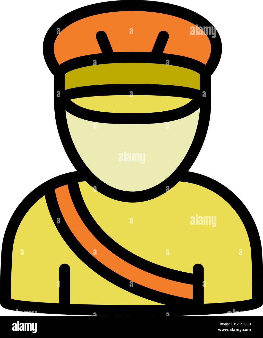Old postman icon. Outline old postman vector icon for web design ...