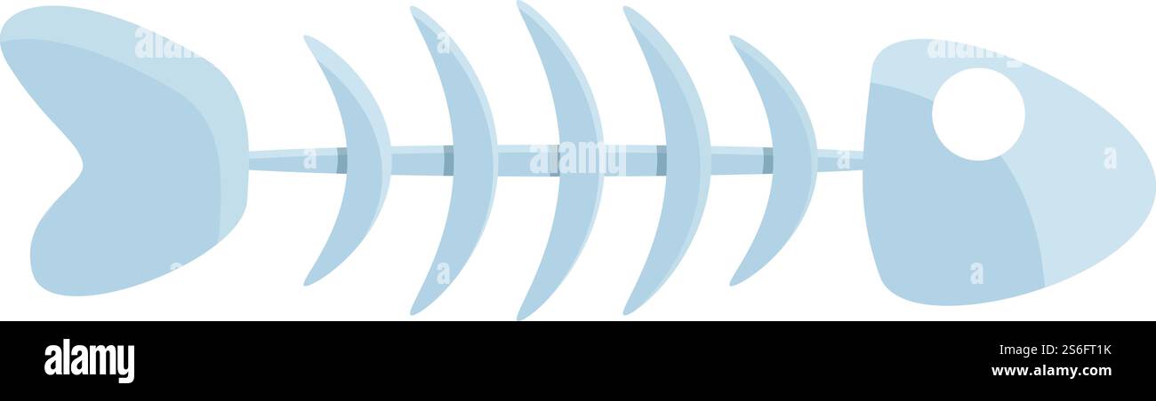 Fish bones icon. Cartoon of fish bones vector icon for web design ...