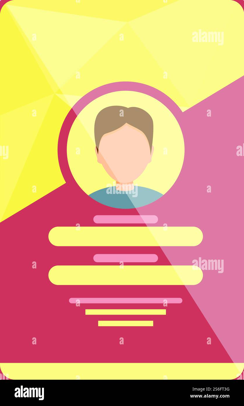 Id card photo icon. Cartoon of id card photo vector icon for web design ...