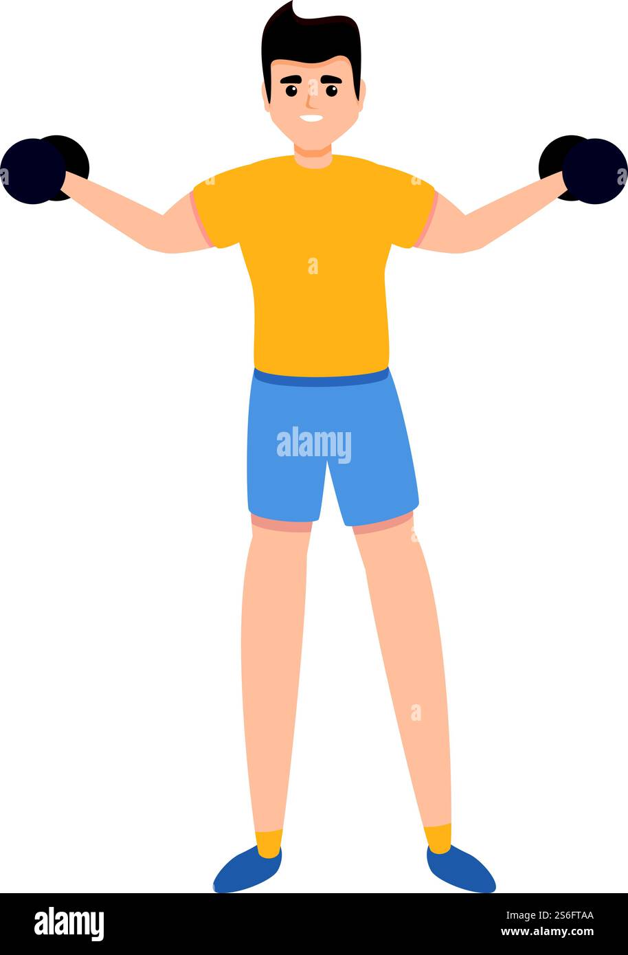 Morning physical activity icon. Cartoon of morning physical activity ...