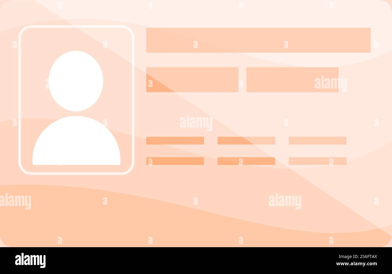 Id card person icon. Cartoon of id card person vector icon for web ...