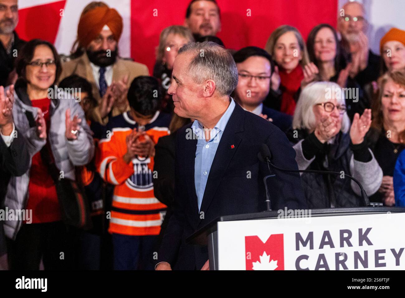Edmonton, Canada. 16th Jan, 2025. Former Governor of the Bank of Canada ...