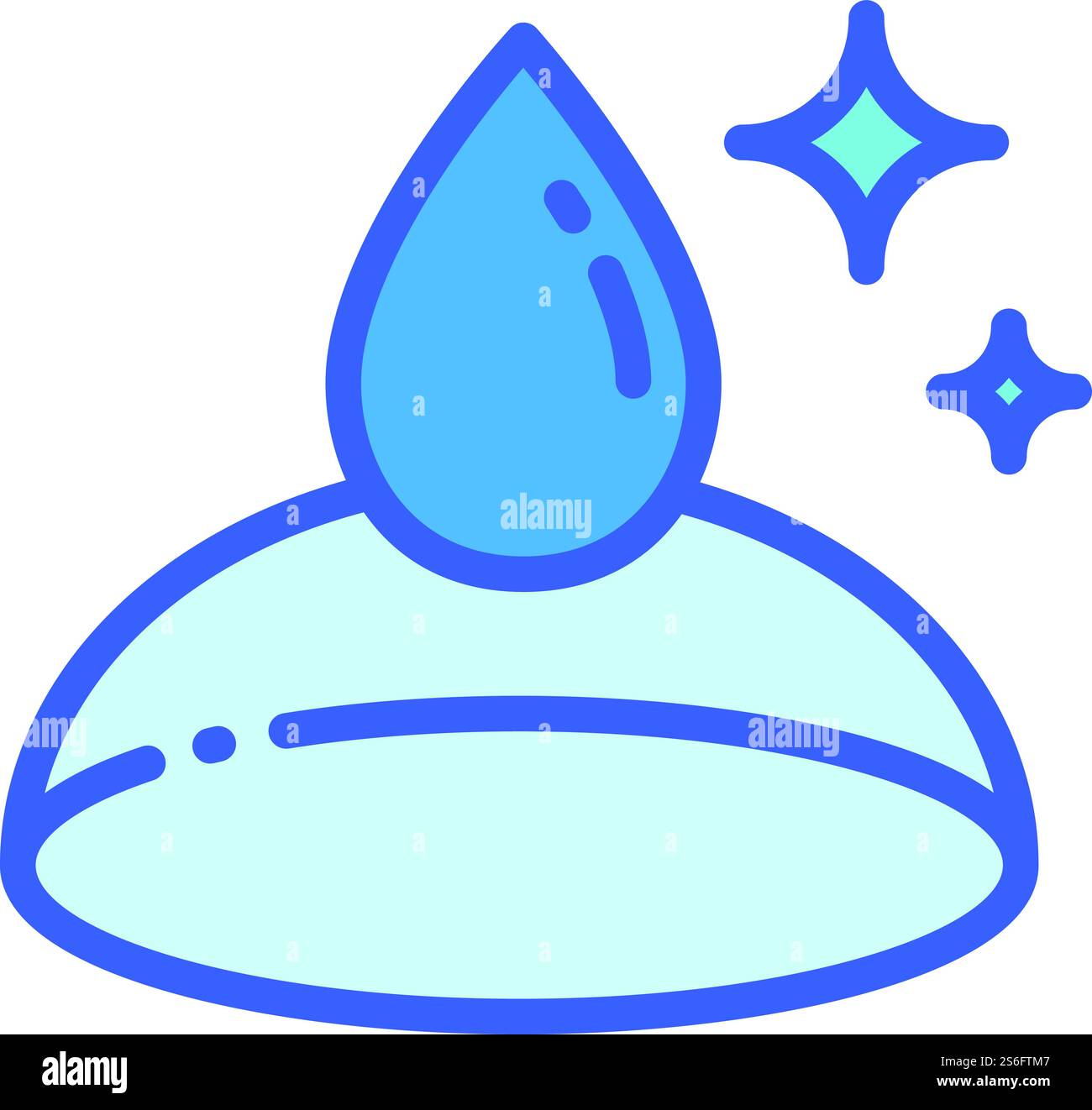 Contact lens vision icon. Outline contact lens vision vector icon for ...