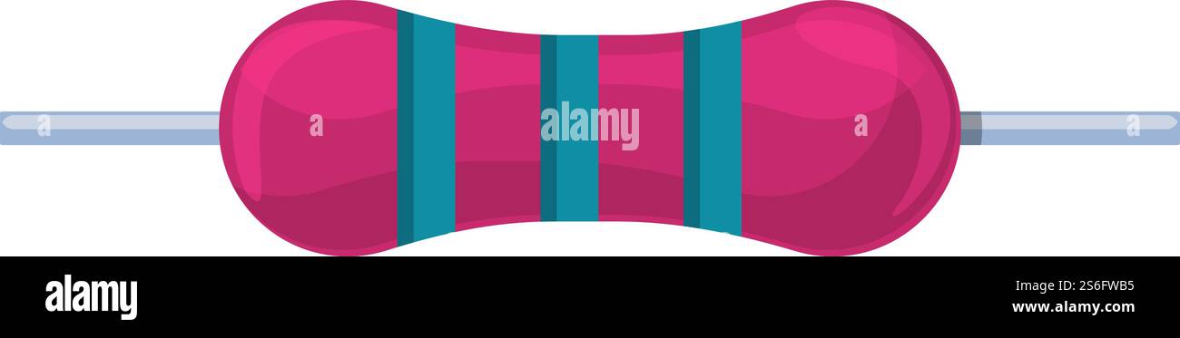 Digital resistor icon. Cartoon of digital resistor vector icon for web ...