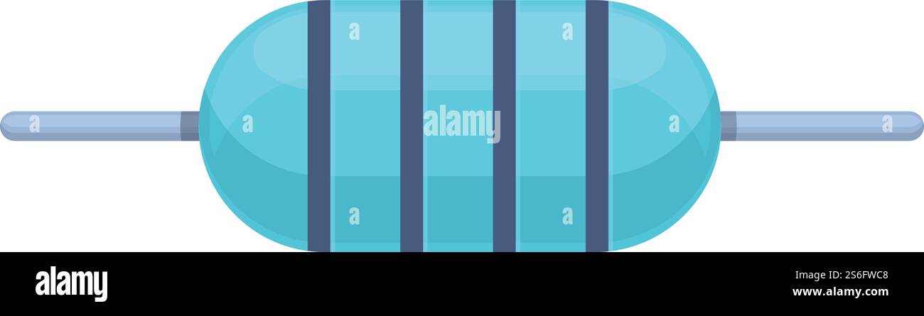 Led resistor icon. Cartoon of led resistor vector icon for web design ...