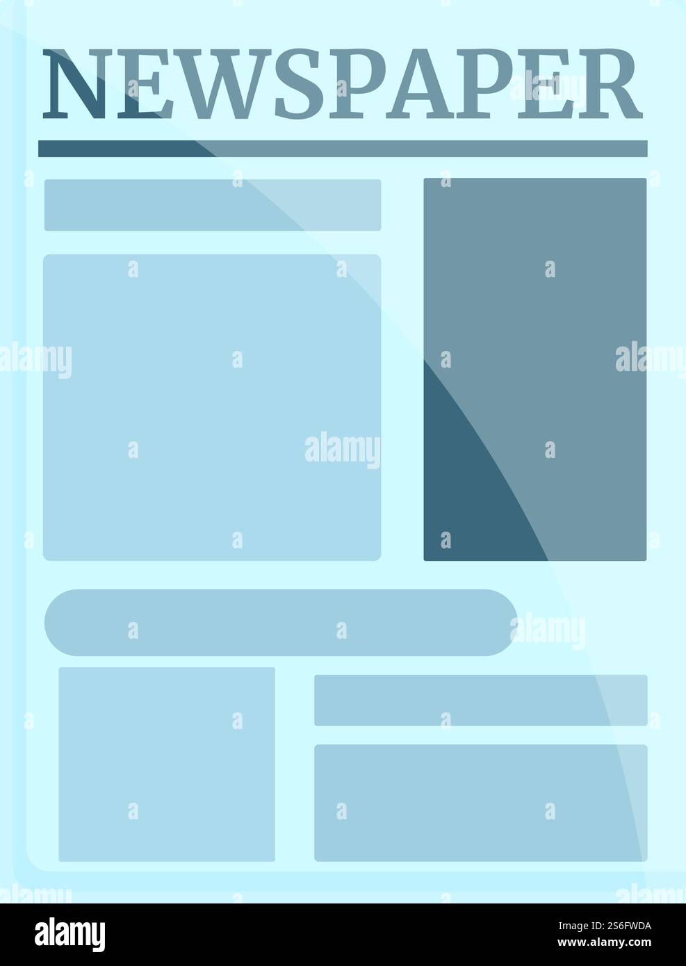 Business newspaper icon. Cartoon of business newspaper vector icon for ...