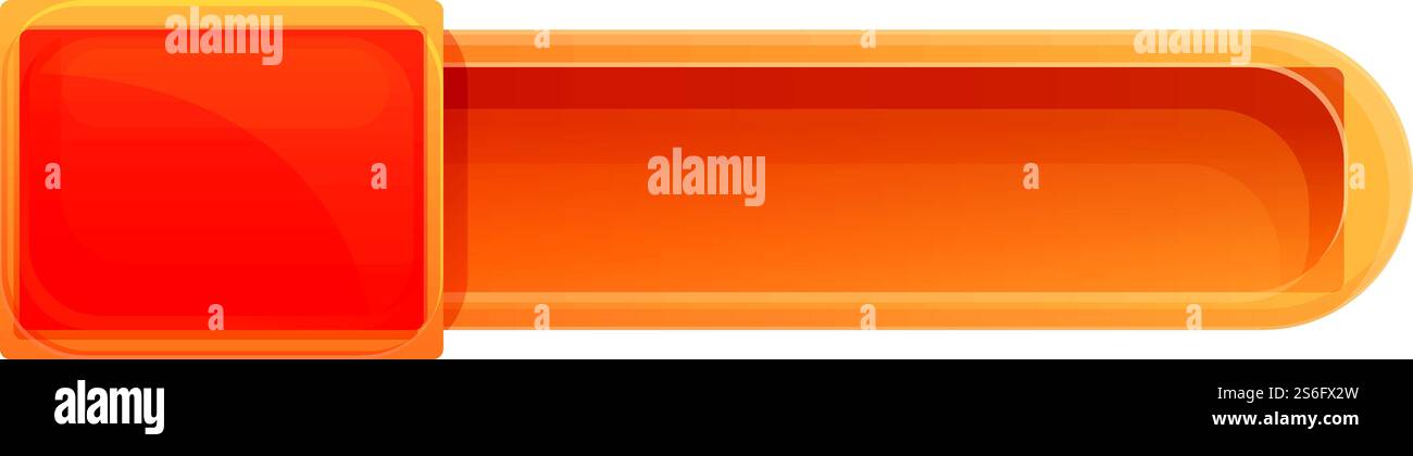 Slide move button interface icon. Cartoon of Slide move button ...