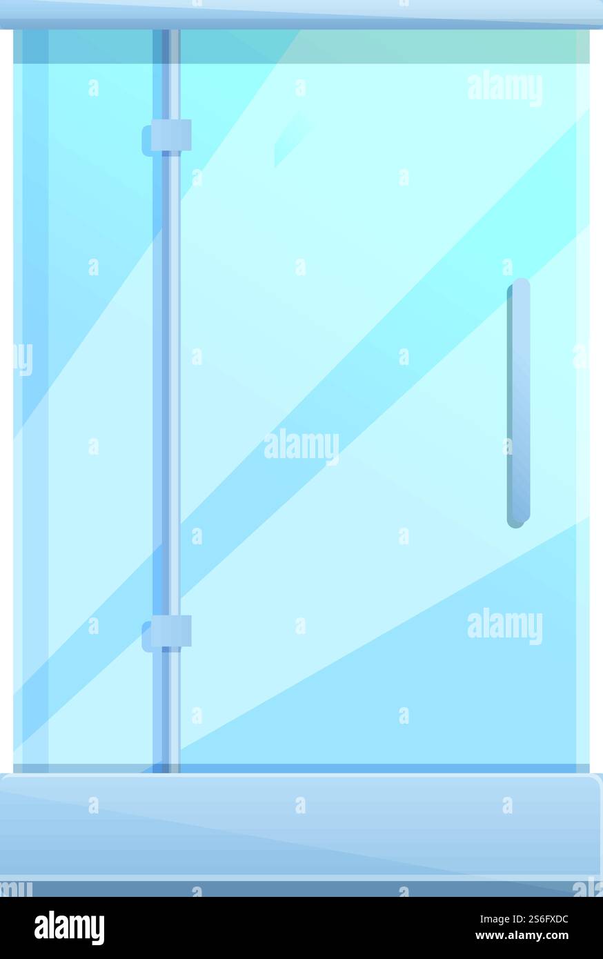 Cubicle shower stall icon. Cartoon of cubicle shower stall vector icon ...