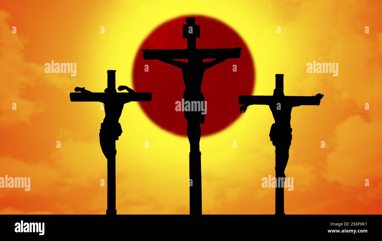 An image of a holy crucifixion scene Stock Photo - Alamy