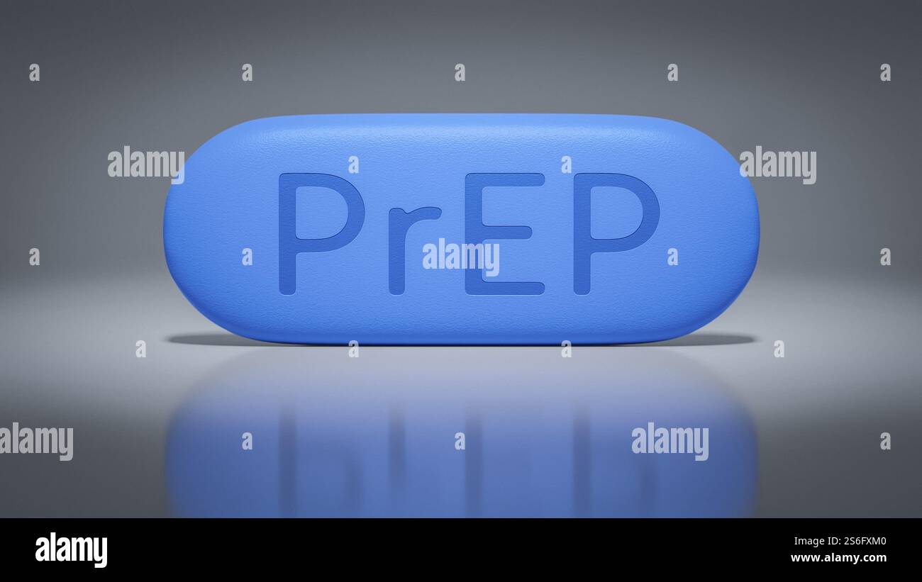 3d illustration of a typical PrEP Pill Stock Photo - Alamy