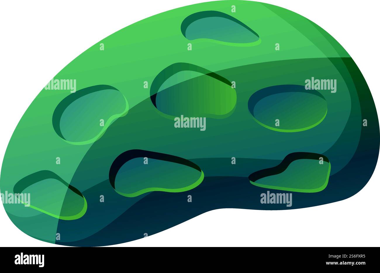 Asteroid crater icon. Cartoon of asteroid crater vector icon for web ...