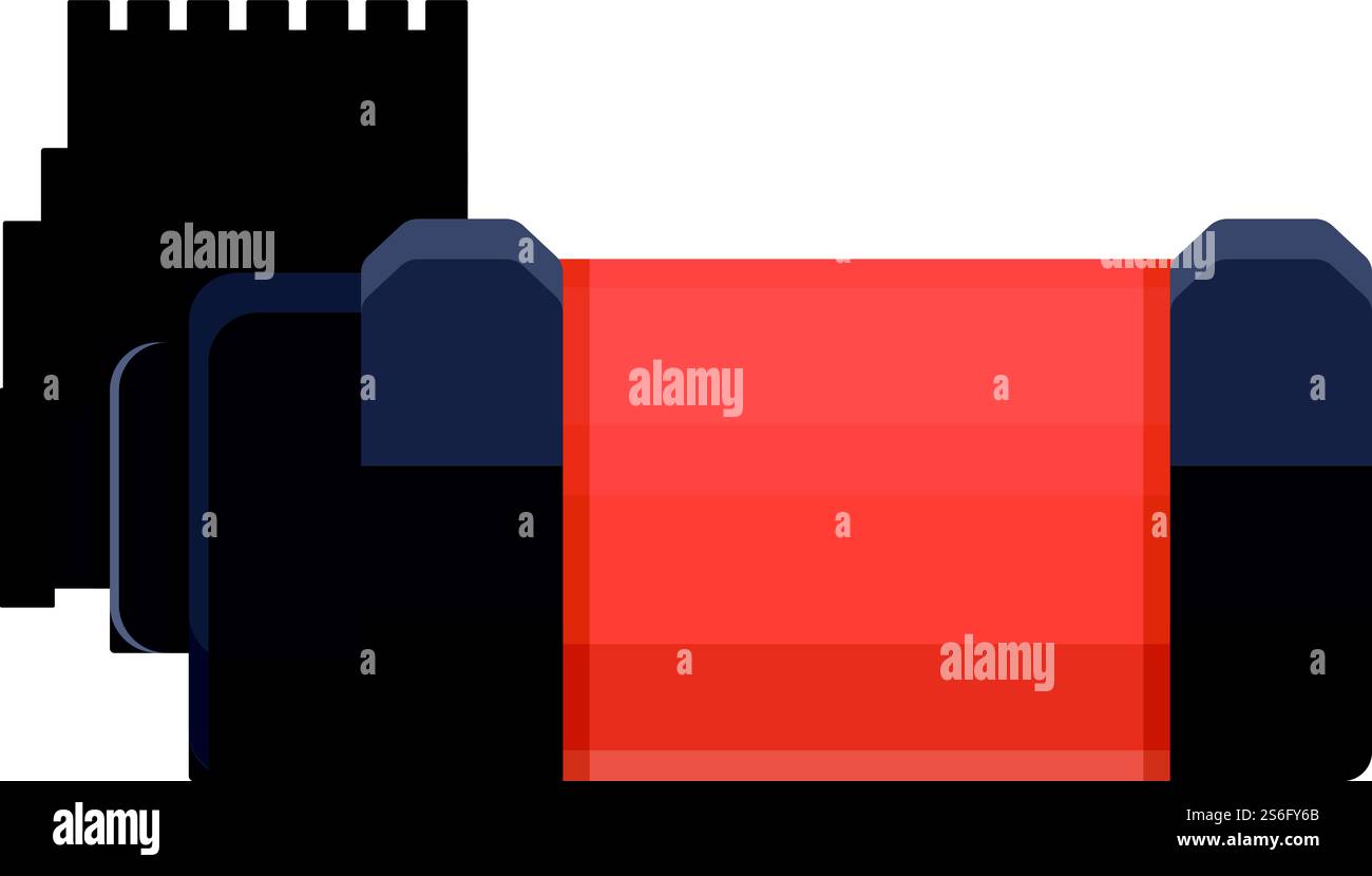 Pneumatic compressor icon. Cartoon of pneumatic compressor vector icon ...