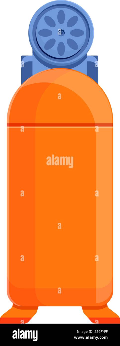 Machine compressor icon. Cartoon of machine compressor vector icon for ...
