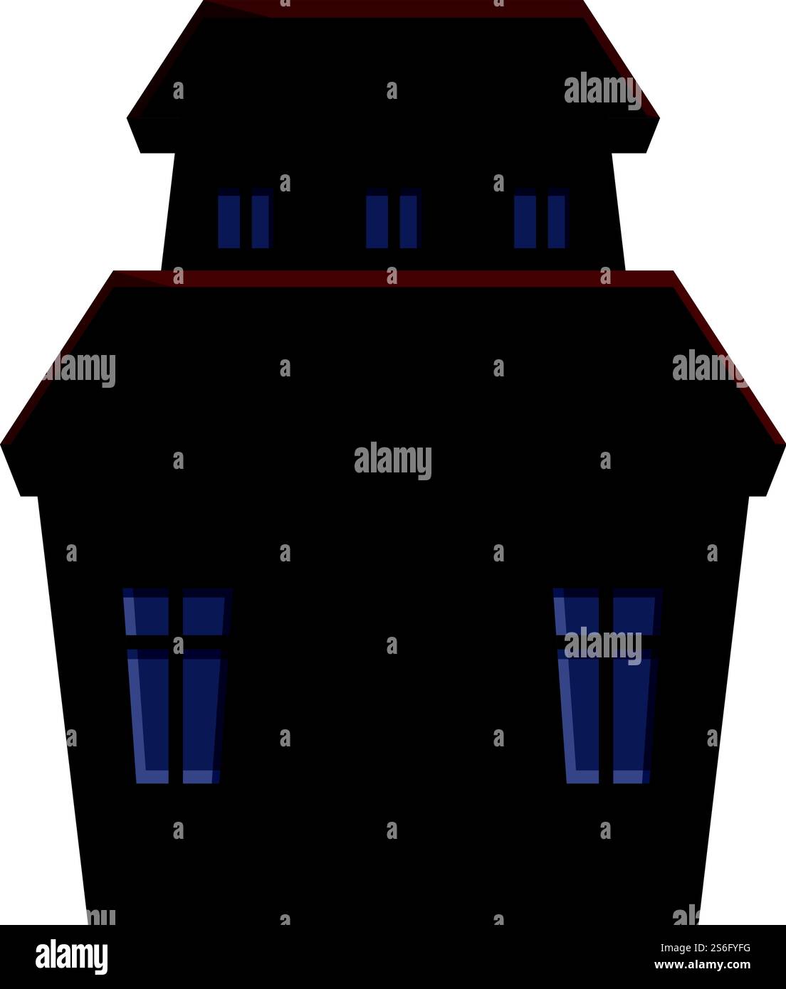 Ghost creepy house icon. Cartoon of ghost creepy house vector icon for ...