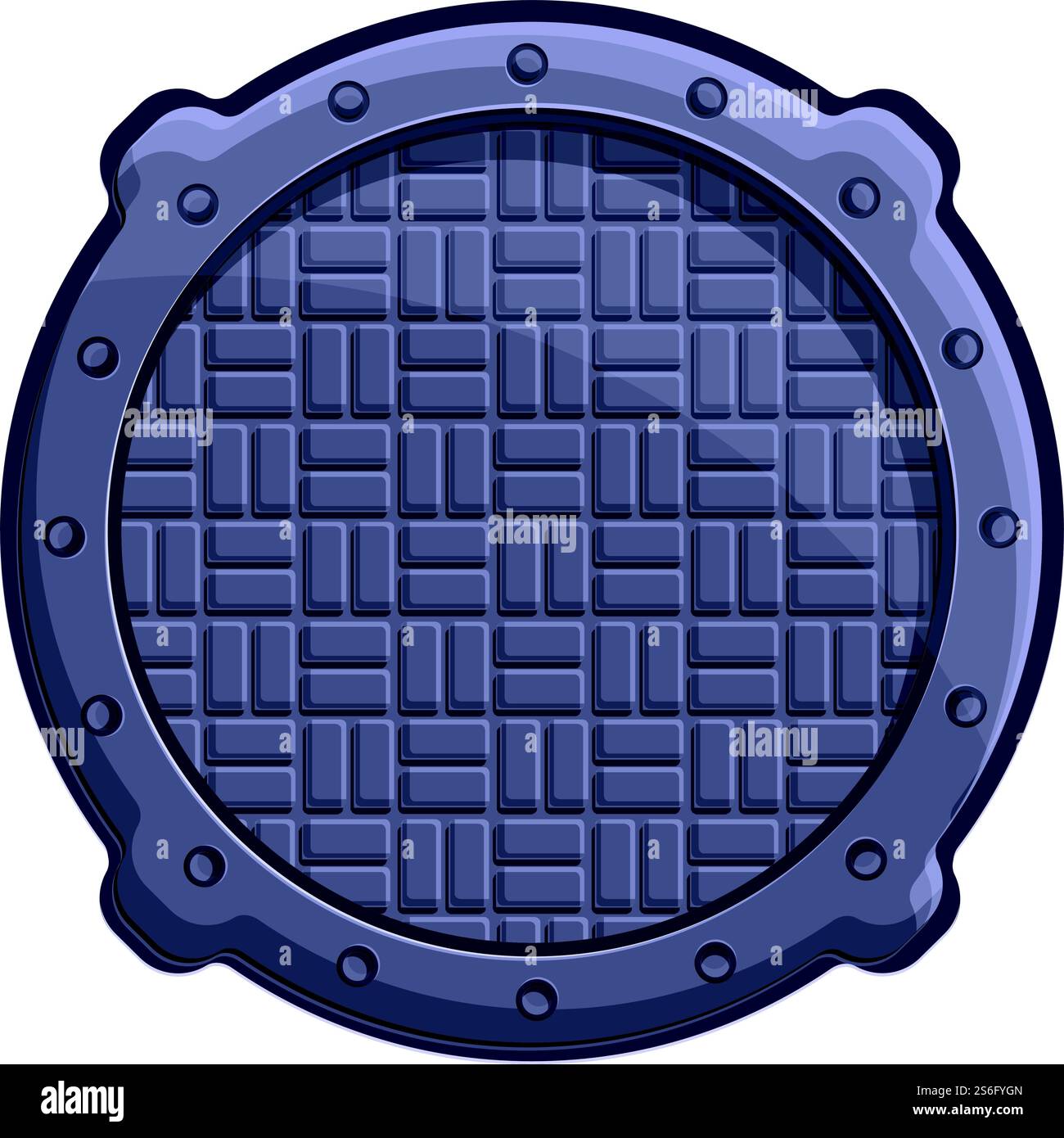 Street manhole icon. Cartoon of street manhole vector icon for web ...