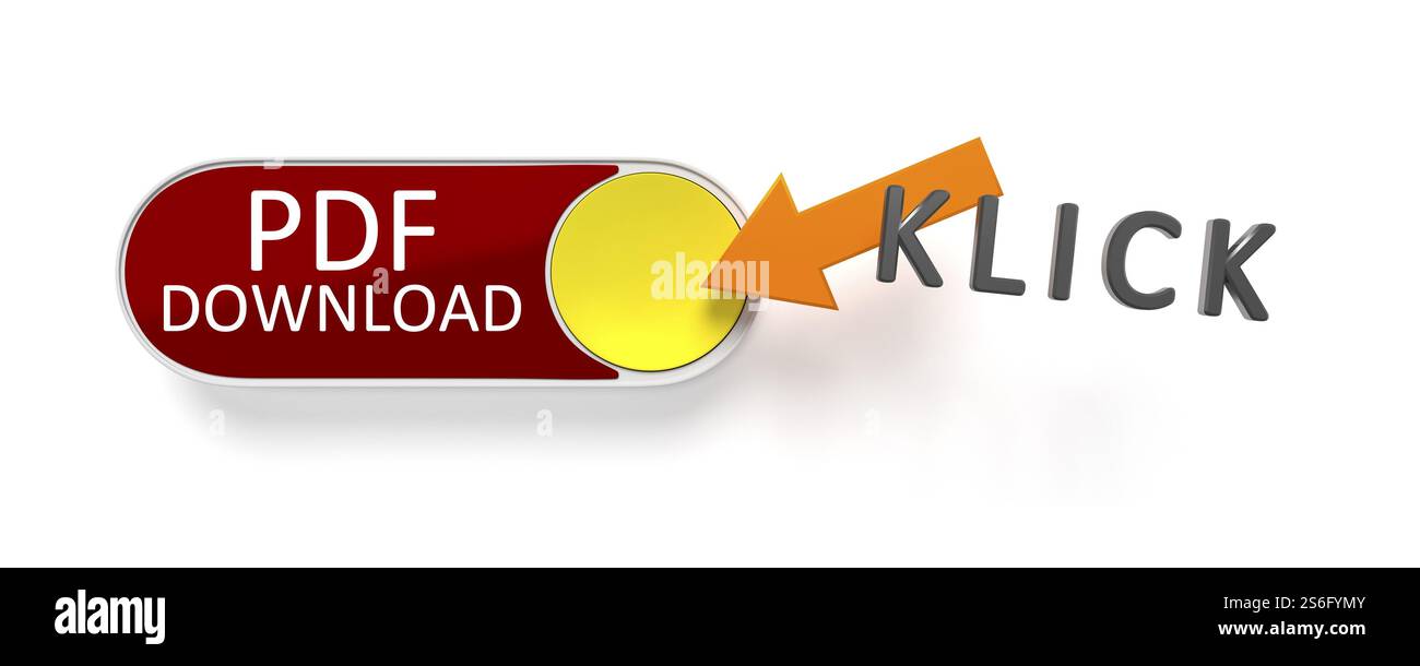 3d rendering of a push button pdf download Stock Photo - Alamy
