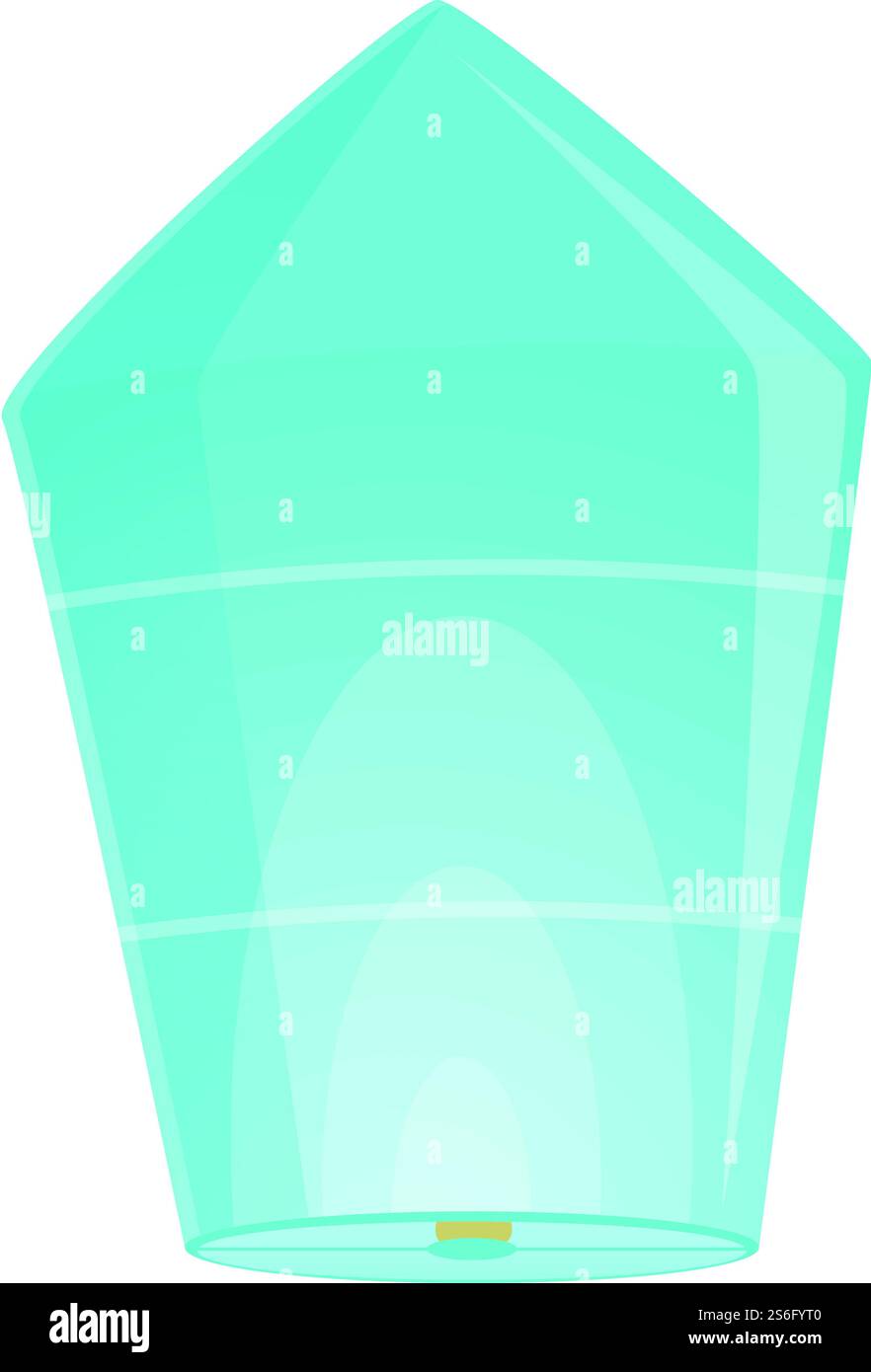 Floating lantern icon. Cartoon of floating lantern vector icon for web ...