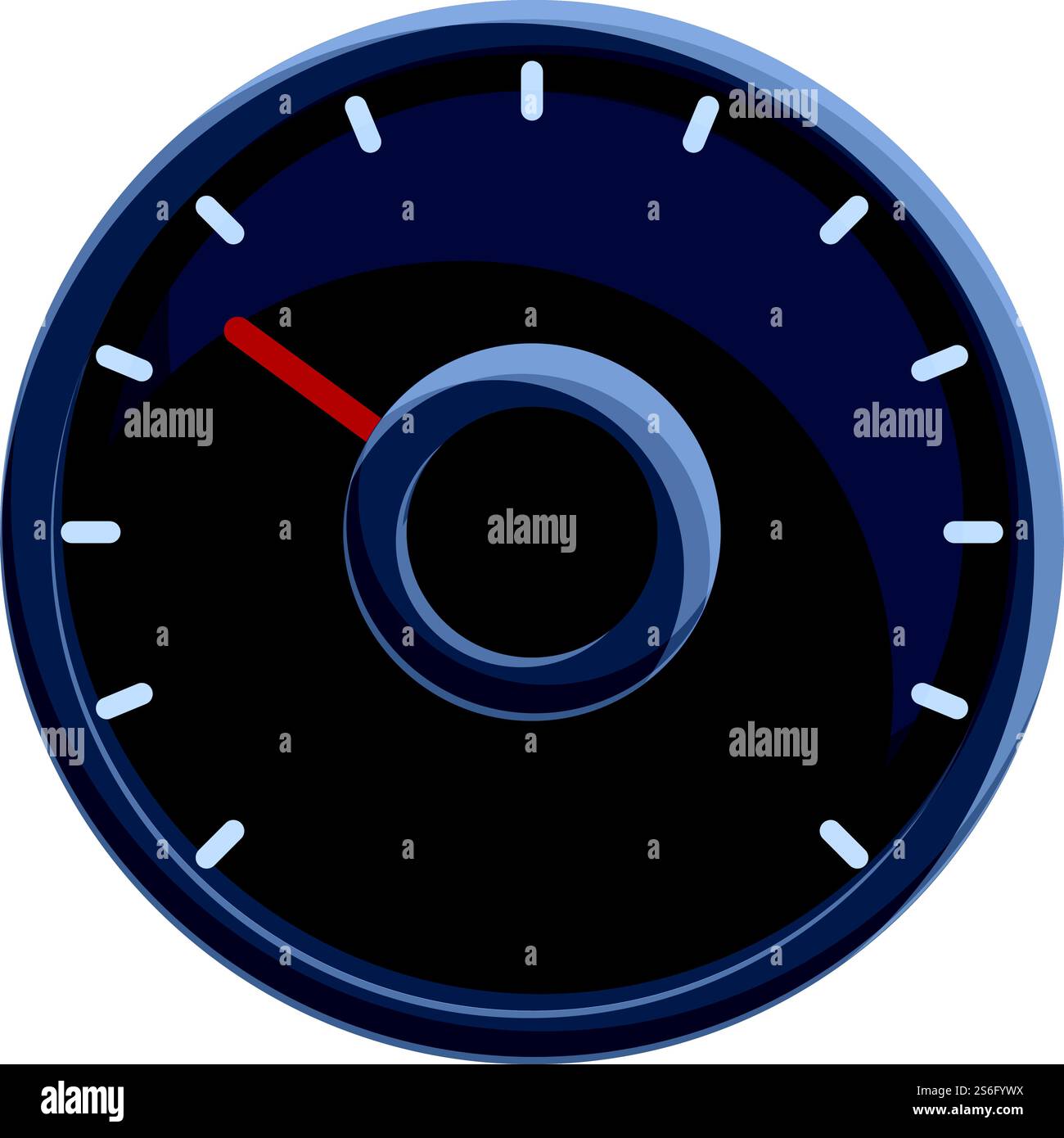 Car red arrow speedometer icon. Cartoon of Car red arrow speedometer ...