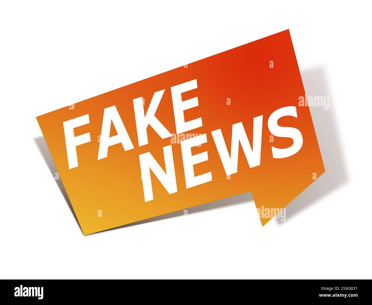 An illustration of a stylish red design label with text fake news Stock ...