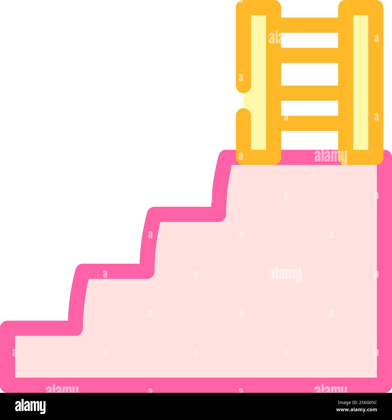 stairs and ladder construction color icon vector. stairs and ladder ...