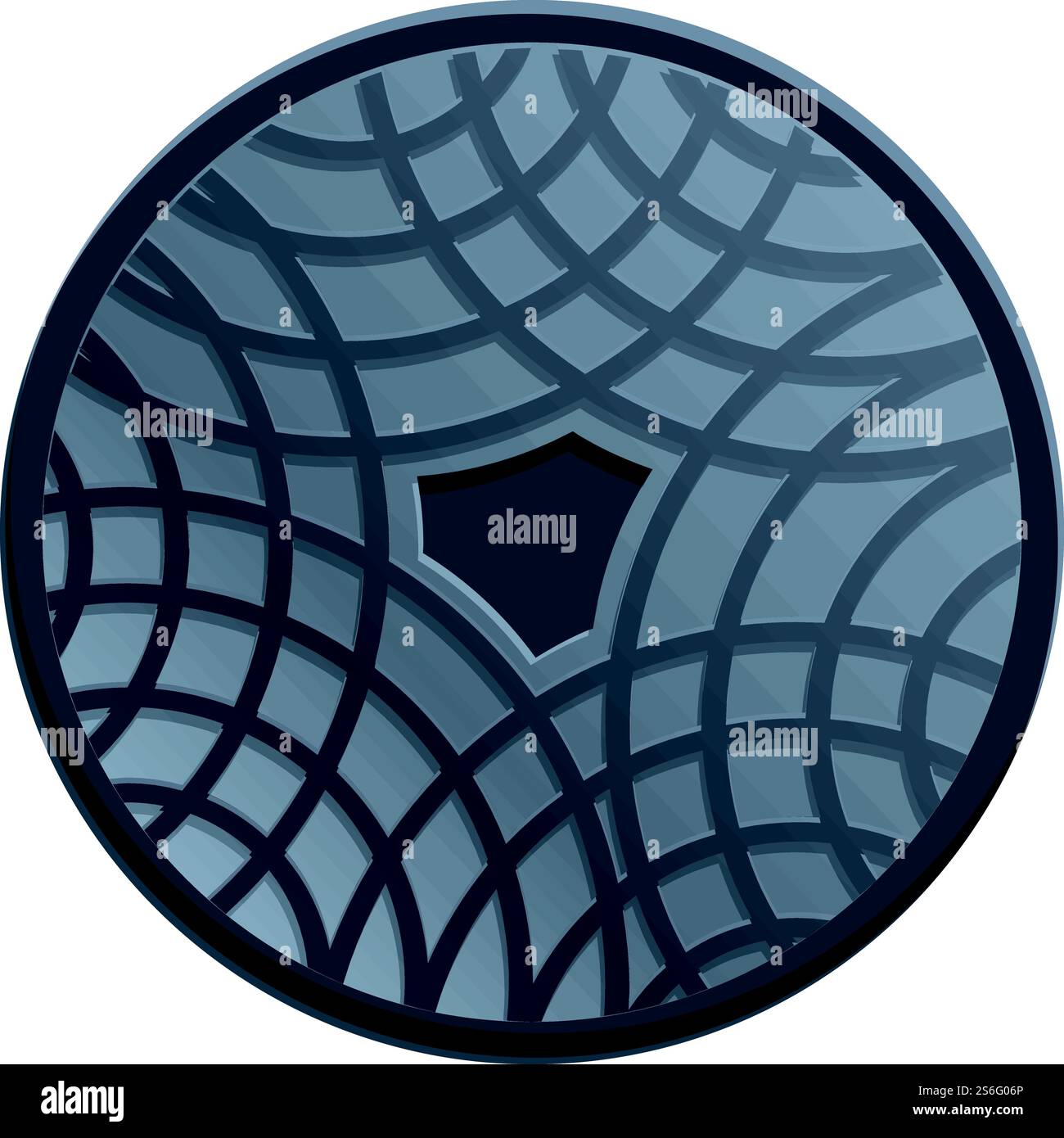 Access manhole icon. Cartoon of access manhole vector icon for web ...