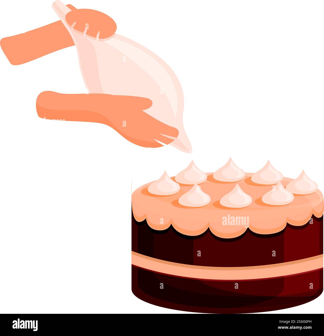 Making cake icon. Cartoon of making cake vector icon for web design ...