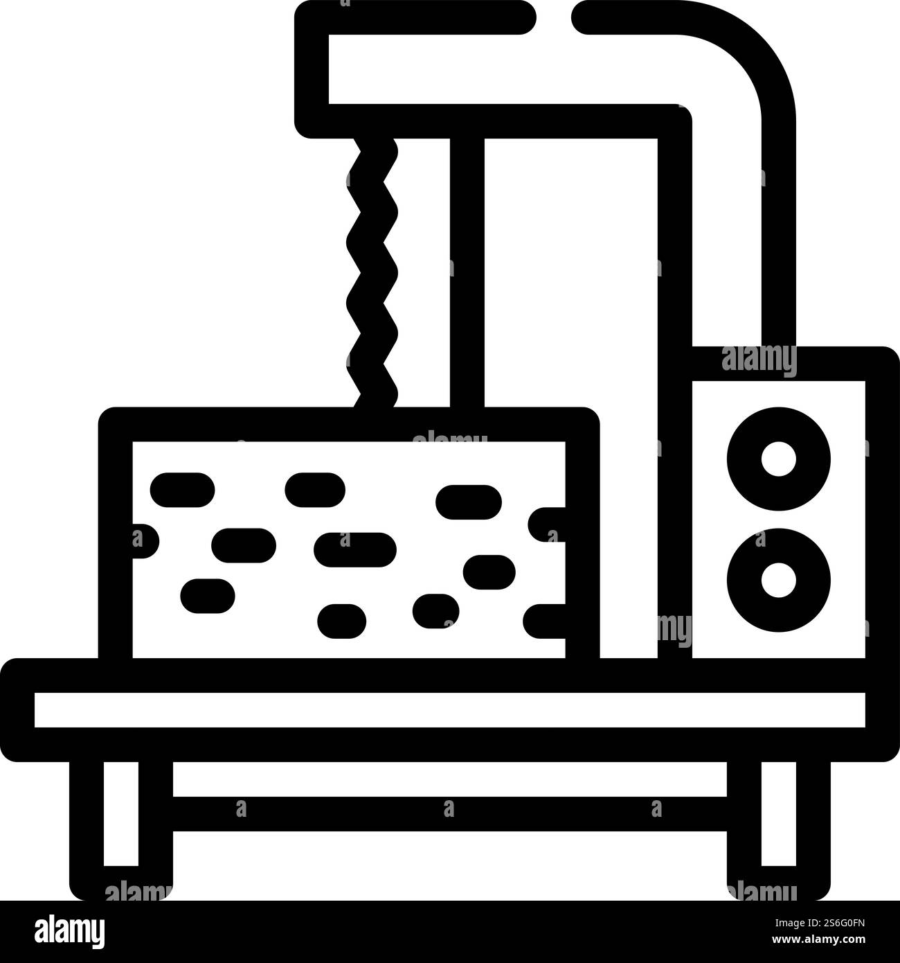 joinery courses line icon vector. joinery courses sign. isolated ...