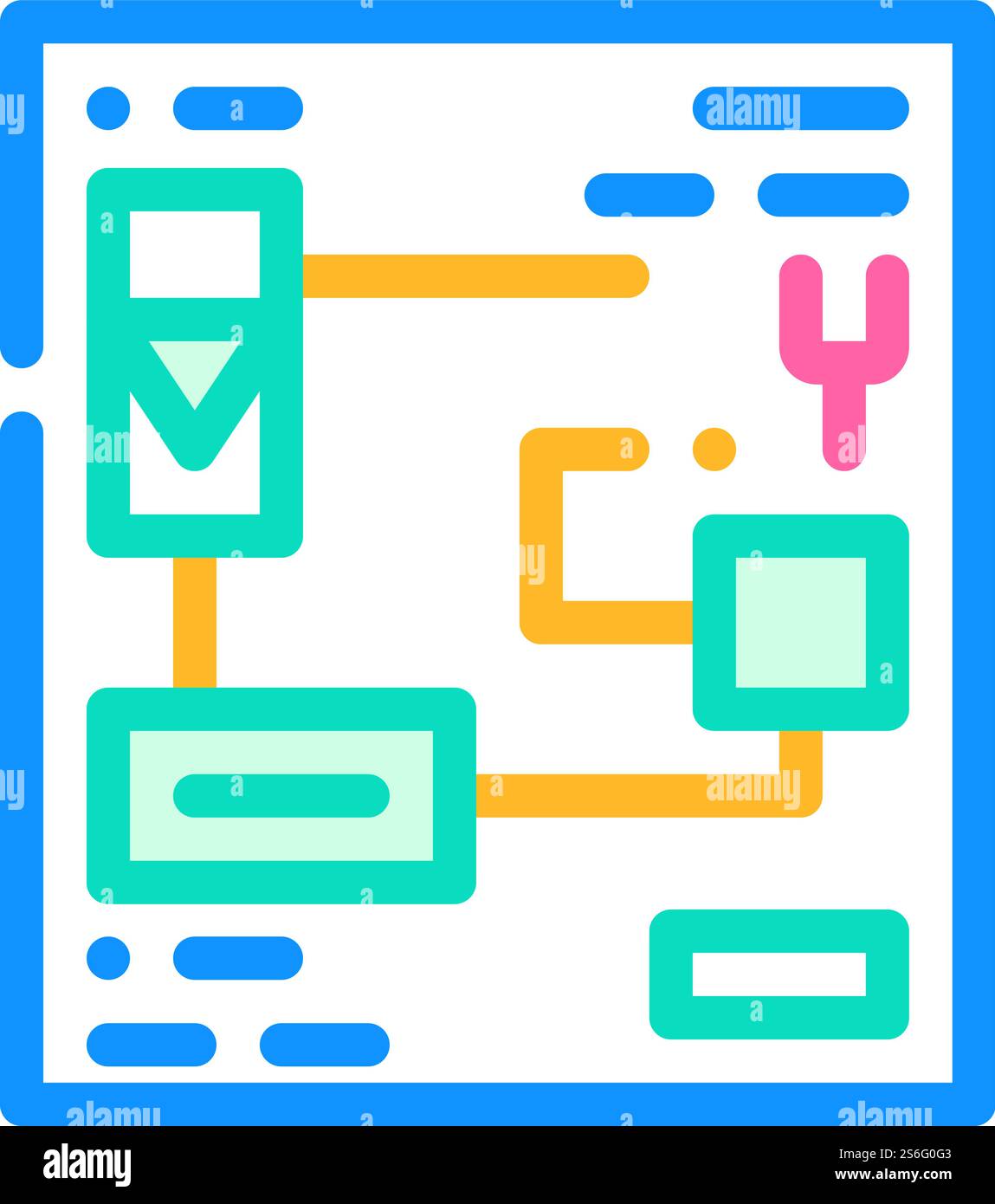 electrical circuits color icon vector. electrical circuits sign. isolated symbol illustration ...