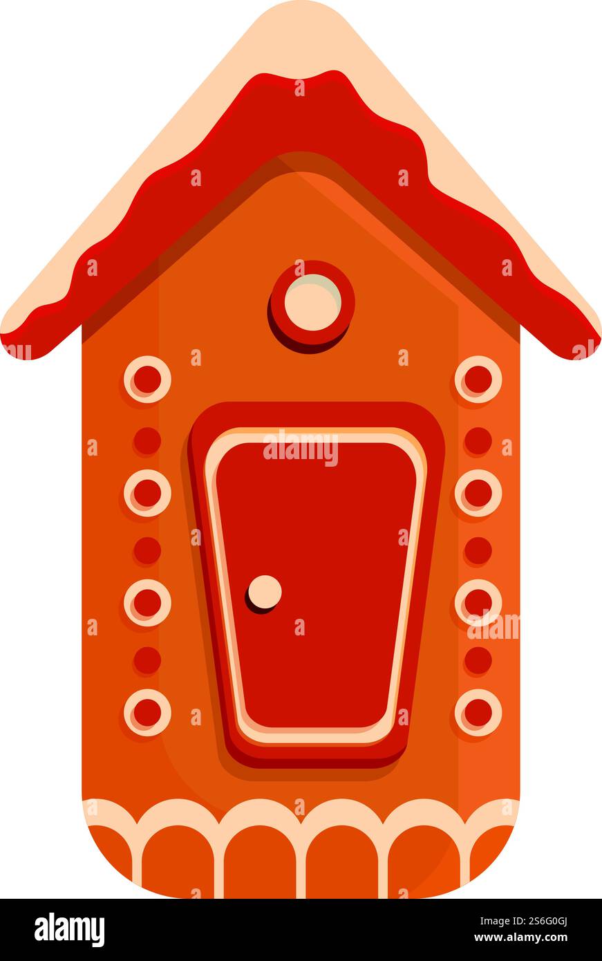 Street gingerbread house icon. Cartoon of street gingerbread house ...