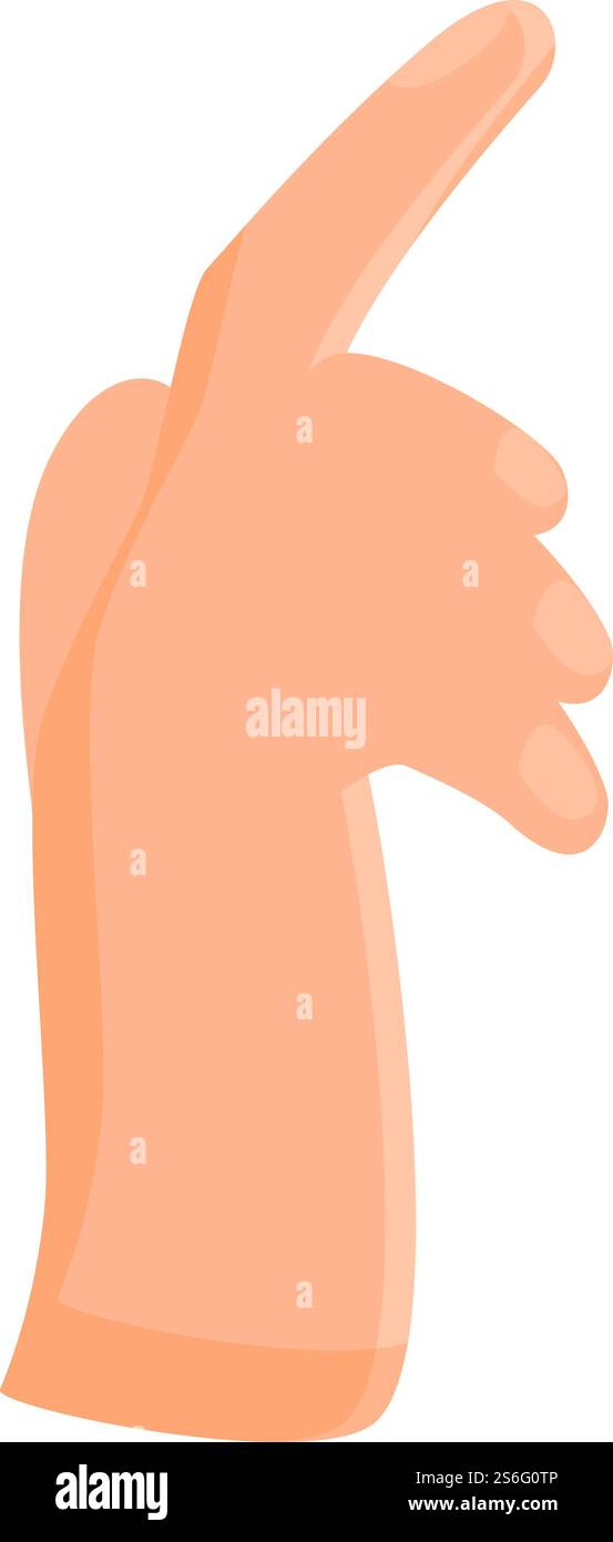 Finger touch icon. Cartoon of finger touch vector icon for web design ...