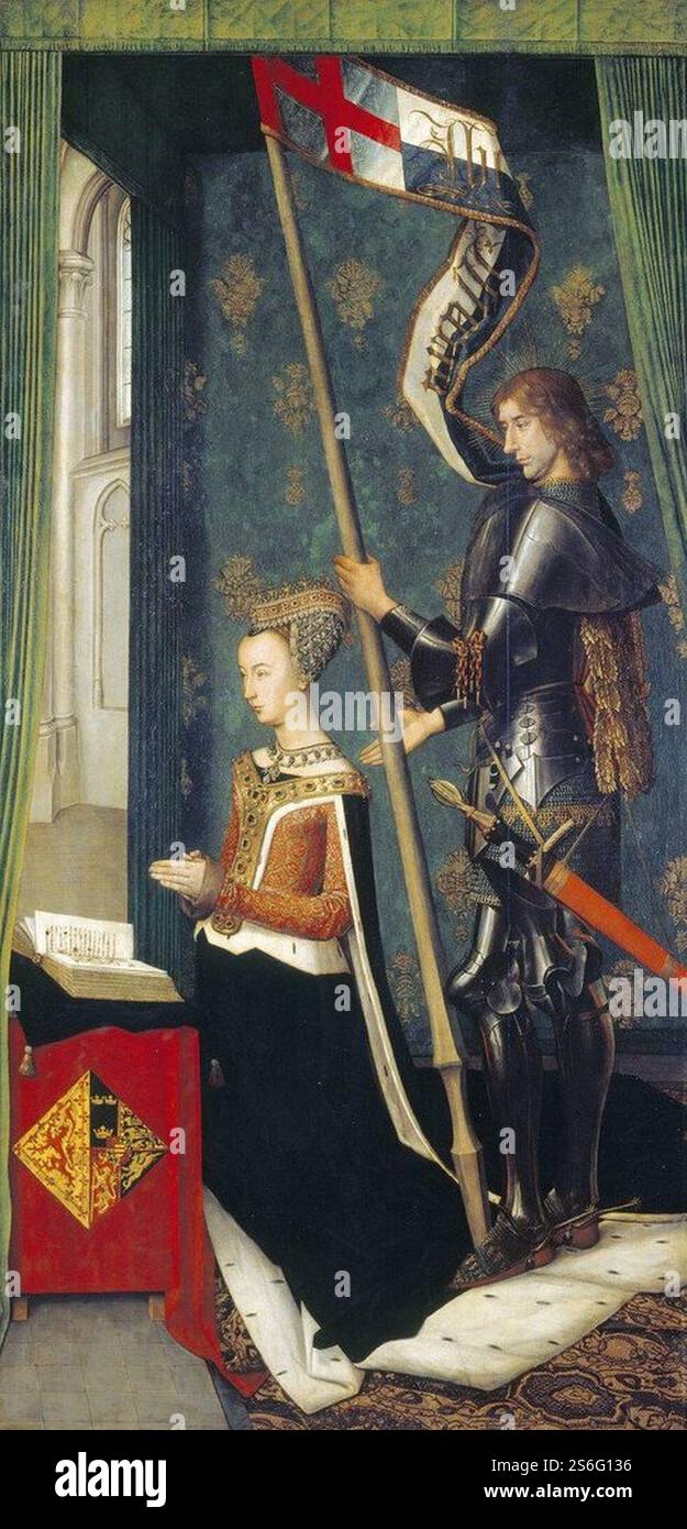 Hugo van der Goes - The Trinity Altarpiece (cropped4 Stock Photo - Alamy