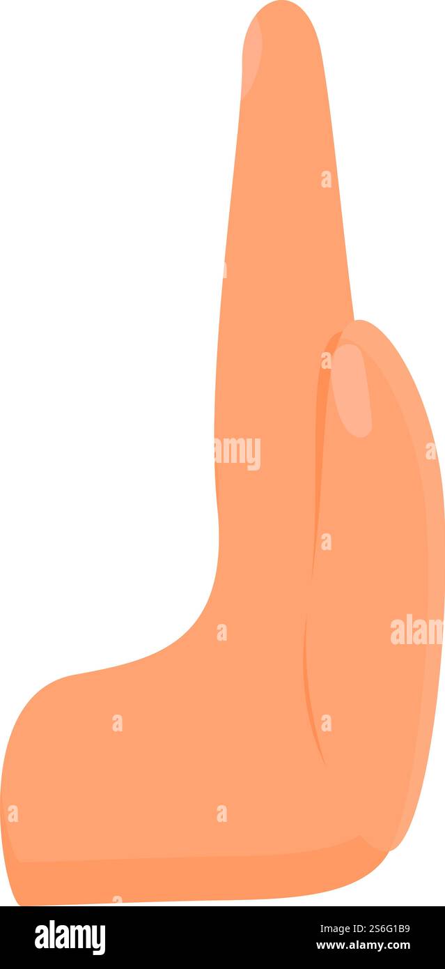 Stop hand gesture icon. Cartoon of Stop hand gesture vector icon for ...