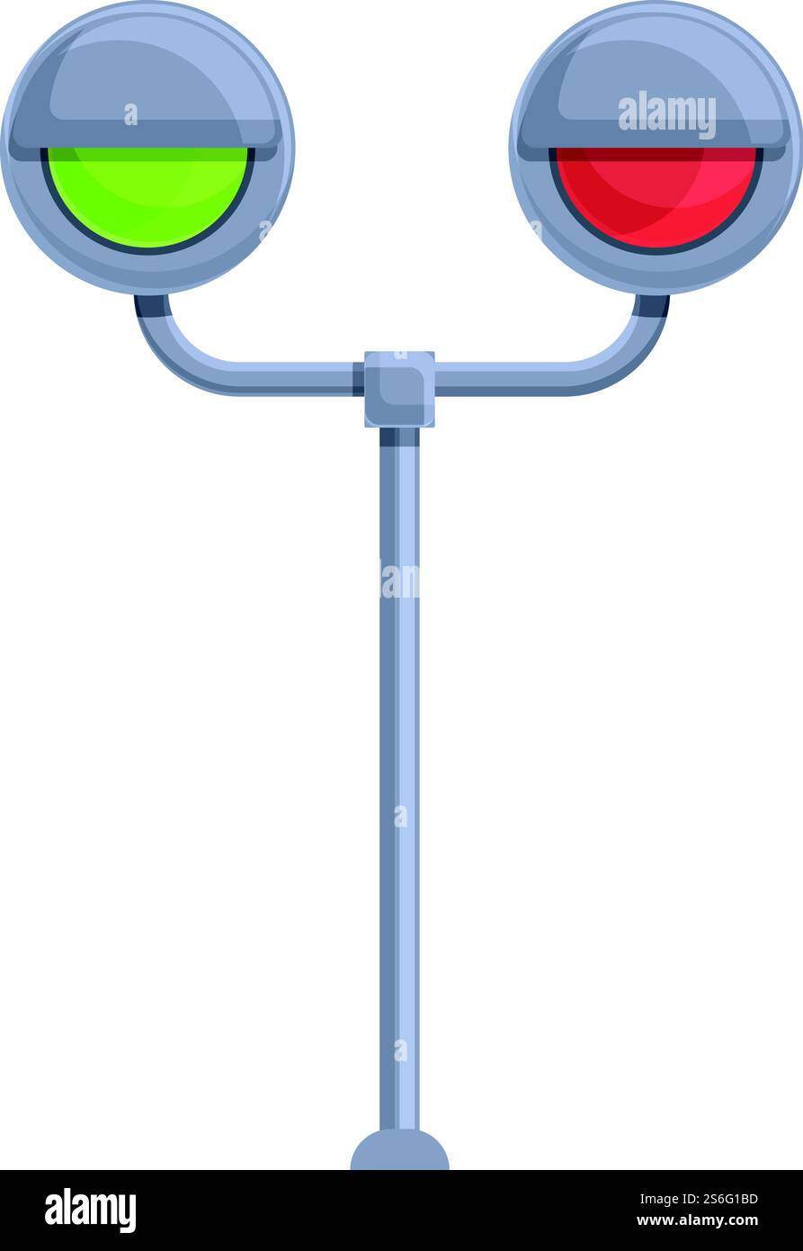 Traffic lights in metro icon. Cartoon of traffic lights in metro vector ...