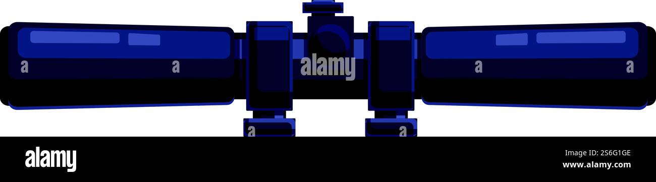 Sight optic scope icon. Cartoon of Sight optic scope vector icon for ...